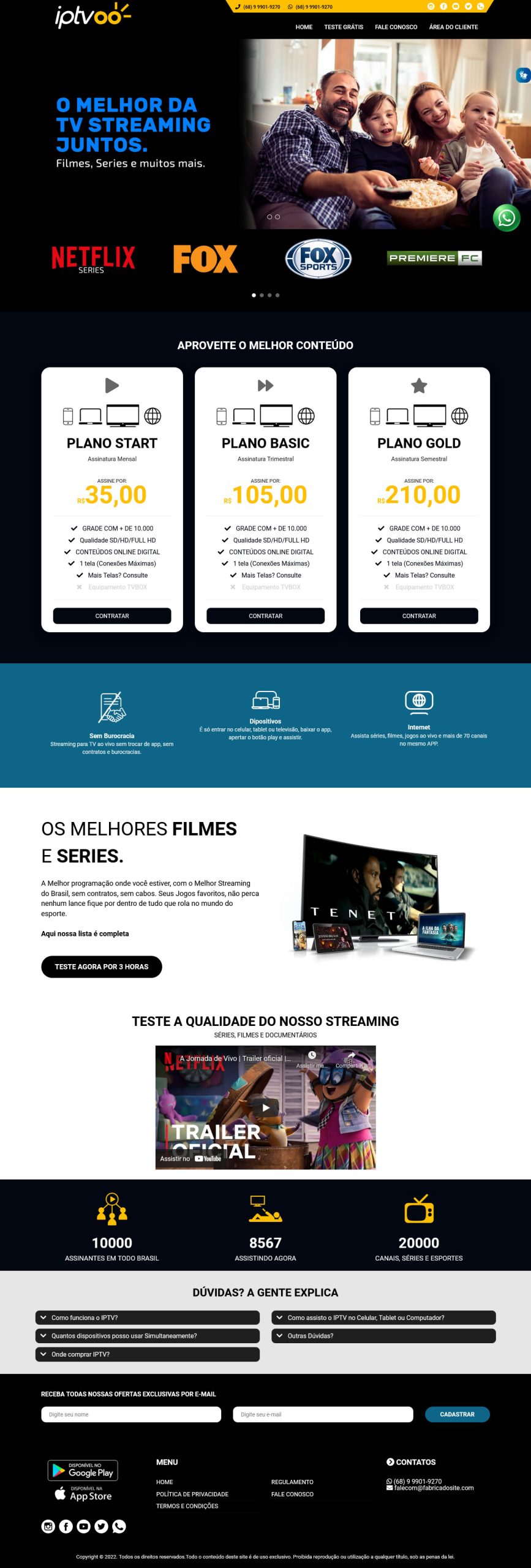 SCRIPT SITE PRONTO PARA IPTV EM PHP - WMHS Loja de Script